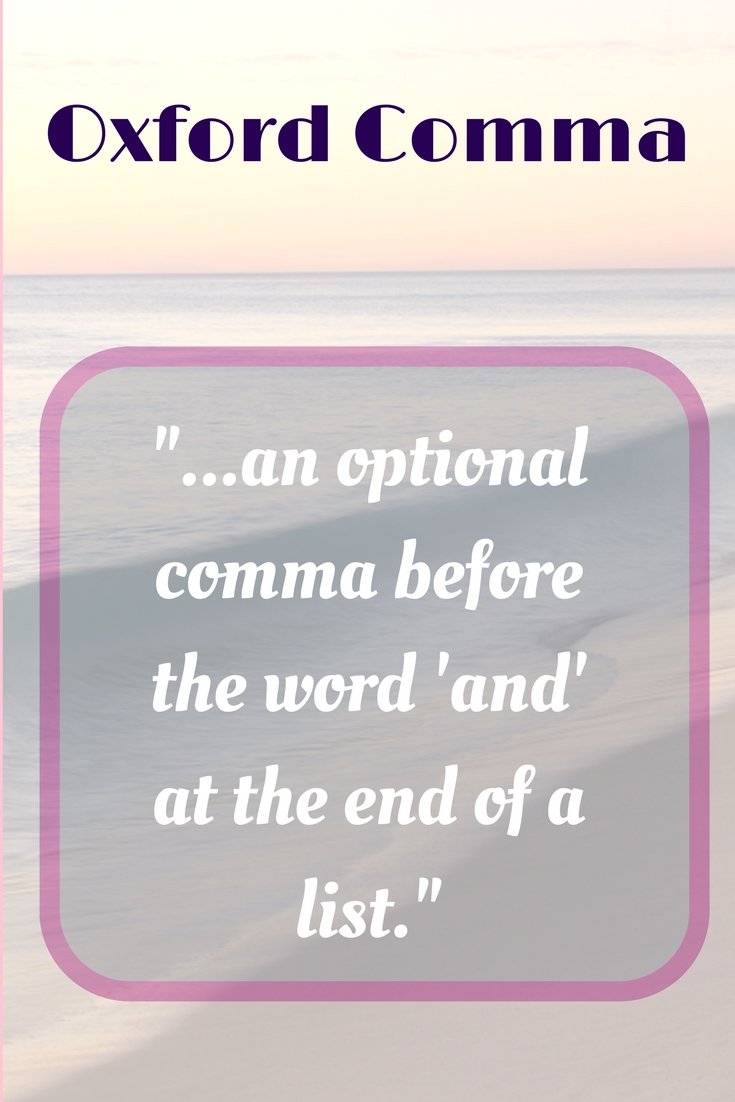 Which Side of the Oxford Comma War Are You On? – Rosepoint Publishing